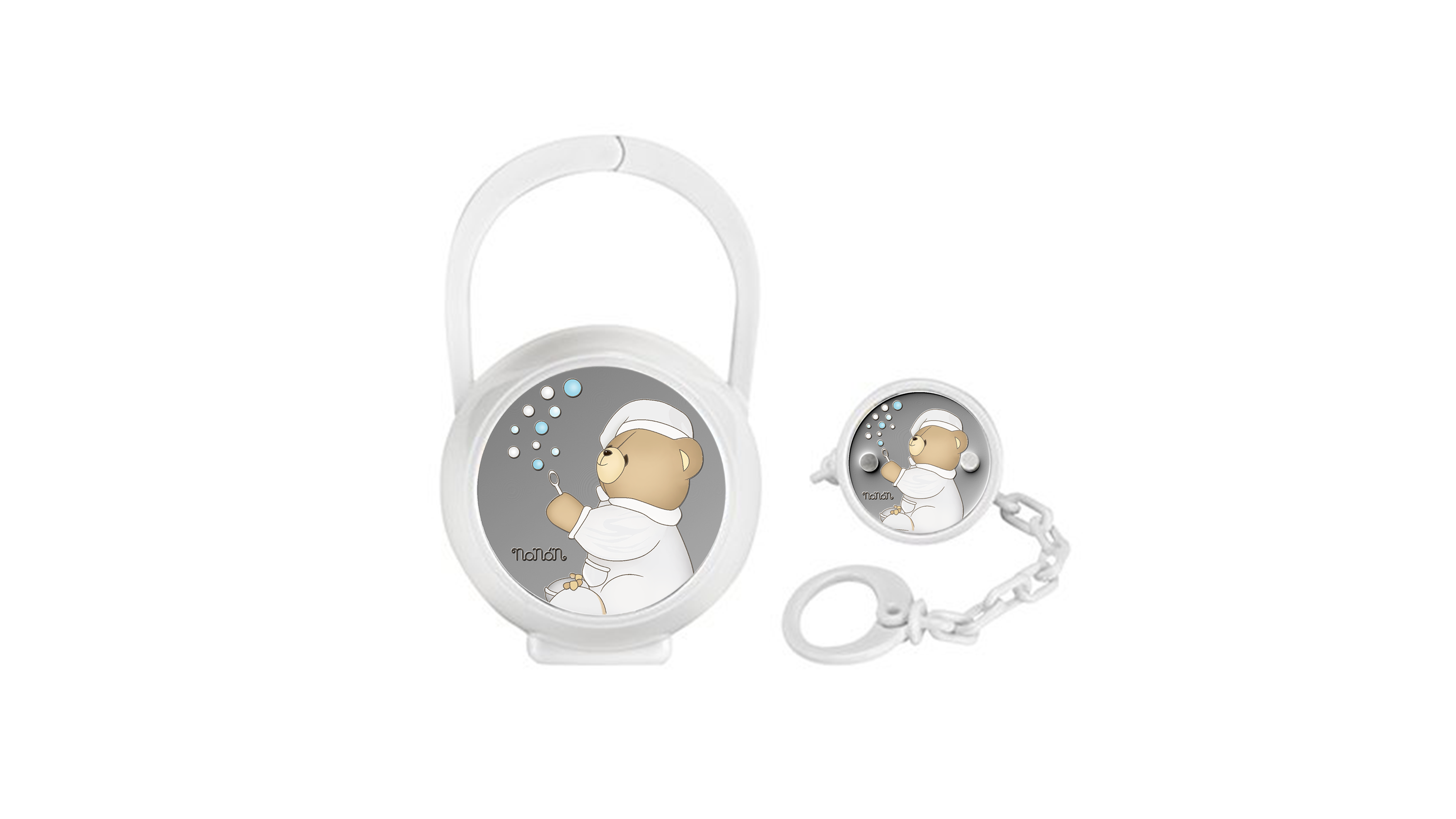 Blue Pacifier Holder and Chain Set – Nanan official